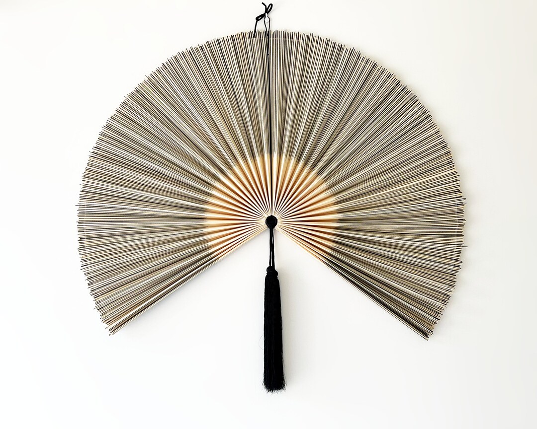 Wall Fan Decor, Bamboo Decorative Fans, Handcrafted Bamboo Fan, Boho ...