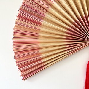 Wall Fan Decor, Bamboo Decorative Fans, Handcrafted Bamboo Fan, Boho ...