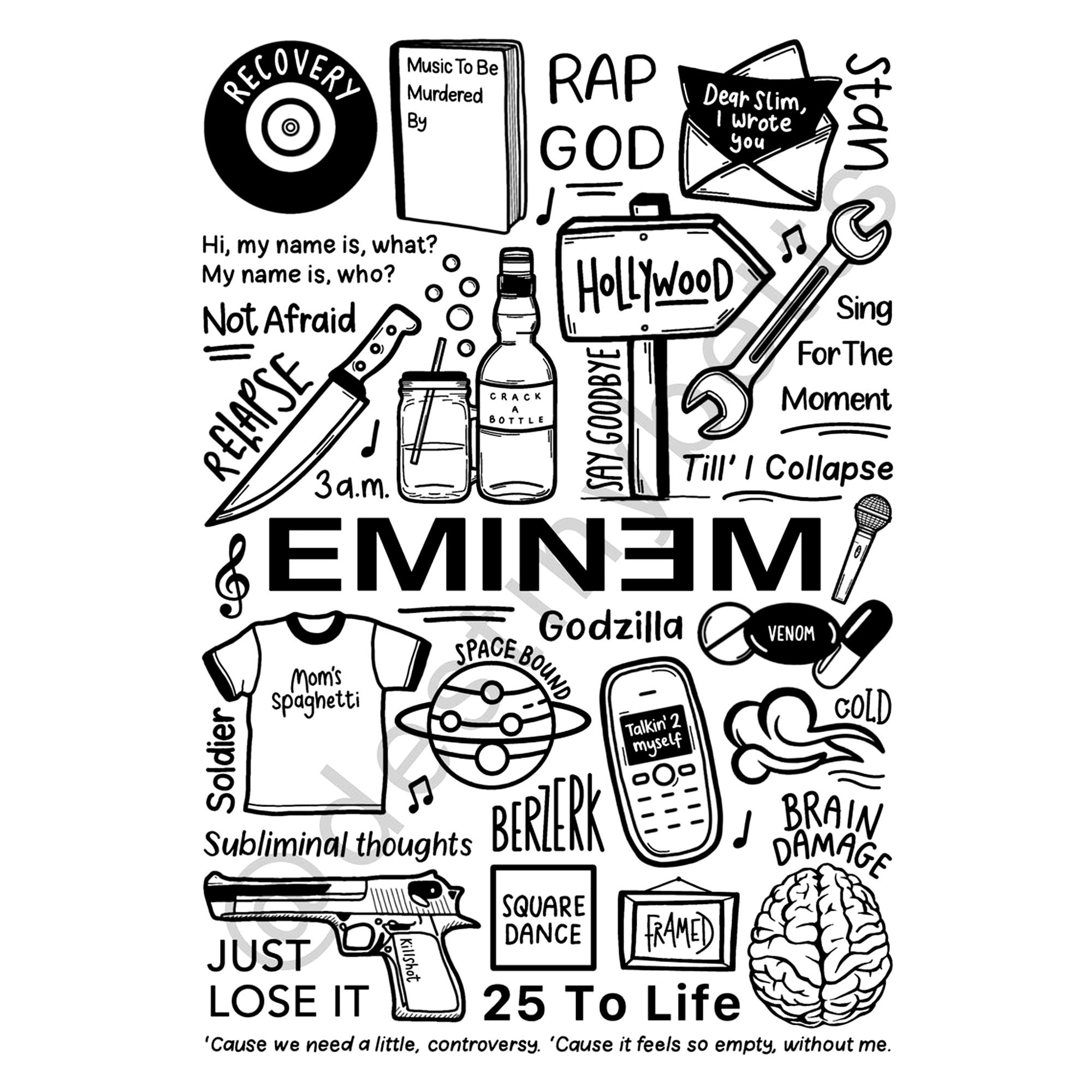 Eminem Eminem SVG Eminem Drawing Svg Eminem Print Eminem - Etsy Hong Kong