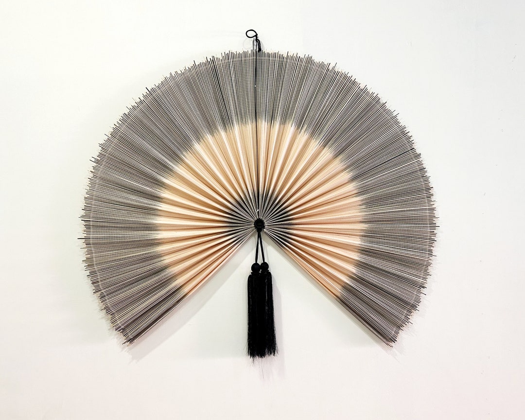 Wall Fan Decor, Bamboo Decorative Fans, Handcrafted Bamboo Fans, Boho ...