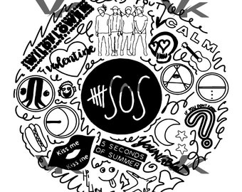 Cool 5sos Coloring Pages