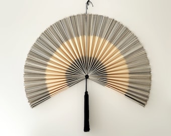 Wall Fan Decor, Bamboo Decorative Fans, Handcrafted Bamboo Fan, Boho ...