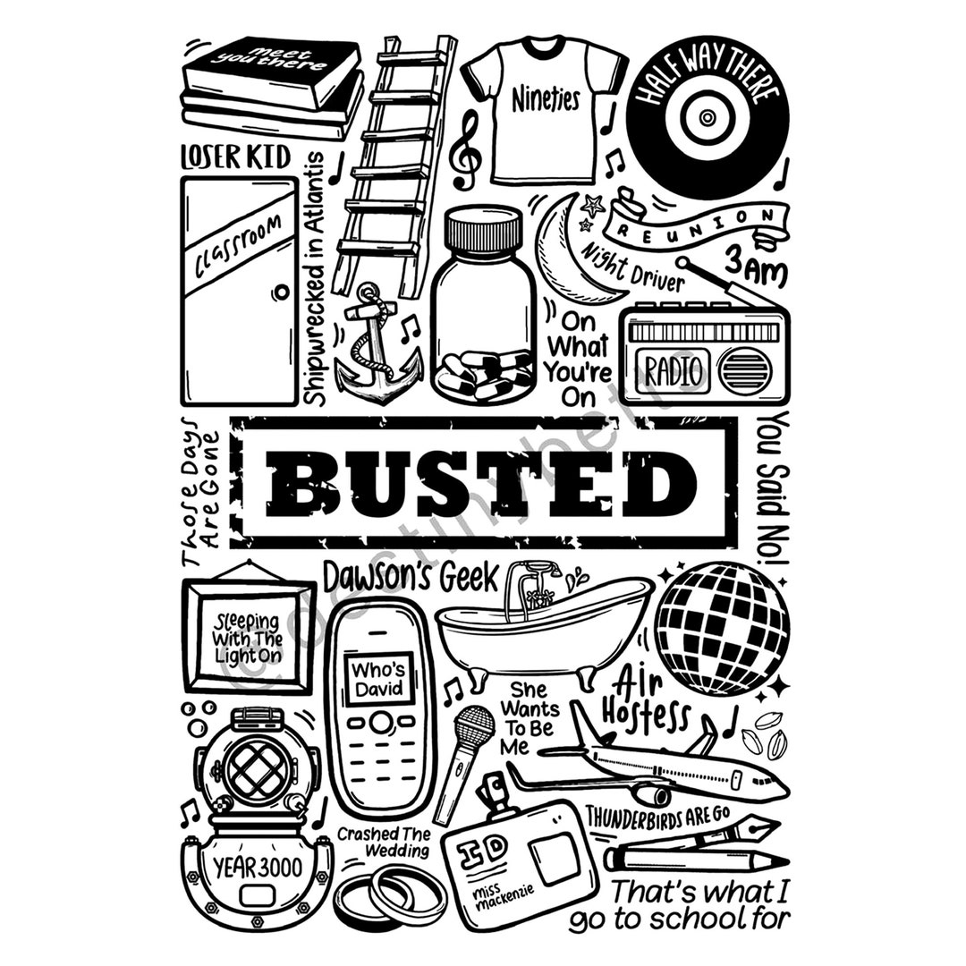 Busted Busted SVG Busted Drawing Svg Busted Print Busted - Etsy