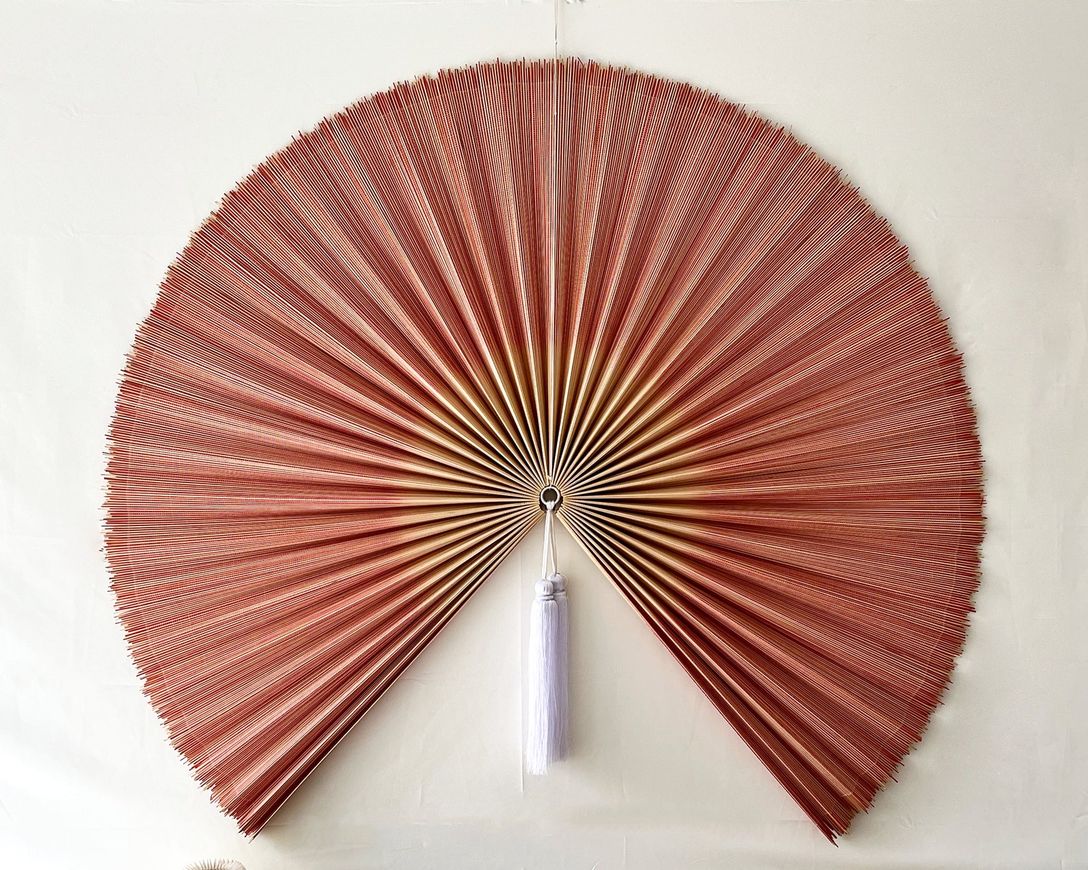 Wall Fan Decor, Bamboo Decorative Fans, Handcrafted Bamboo Fan, Boho ...