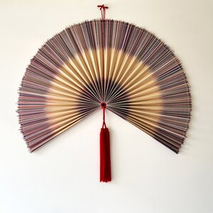 Wall Fan Decor, Bamboo Decorative Fans, Handcrafted Bamboo Fan, Boho ...