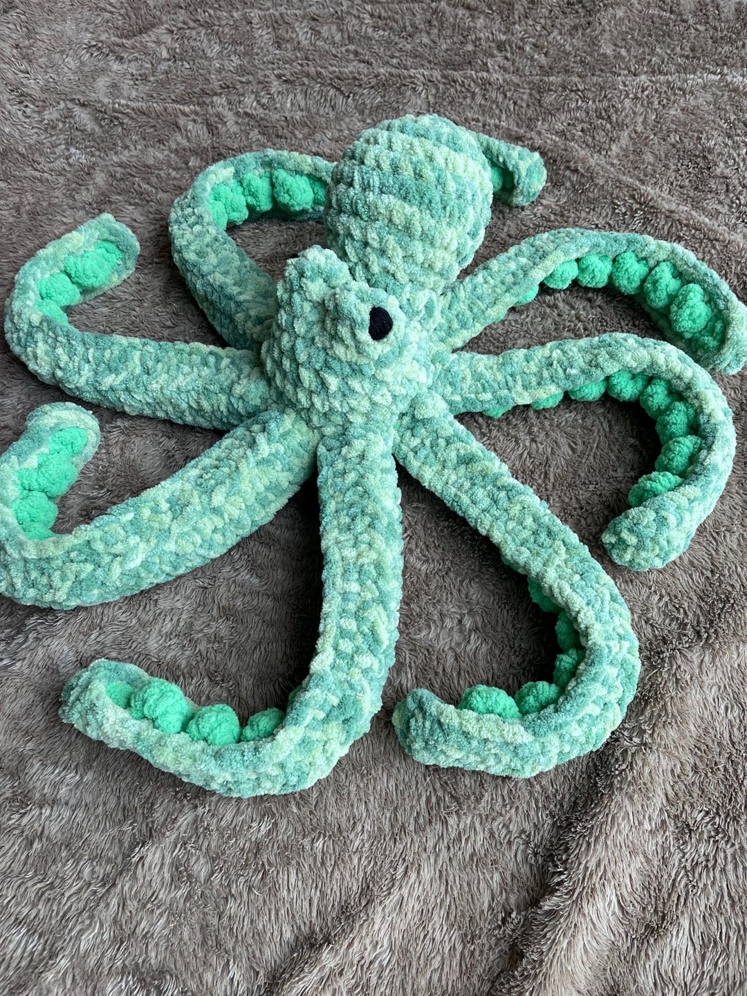 READY MADE | Crochet Octopus | Small Anchor Octopus | Green Octopus ...