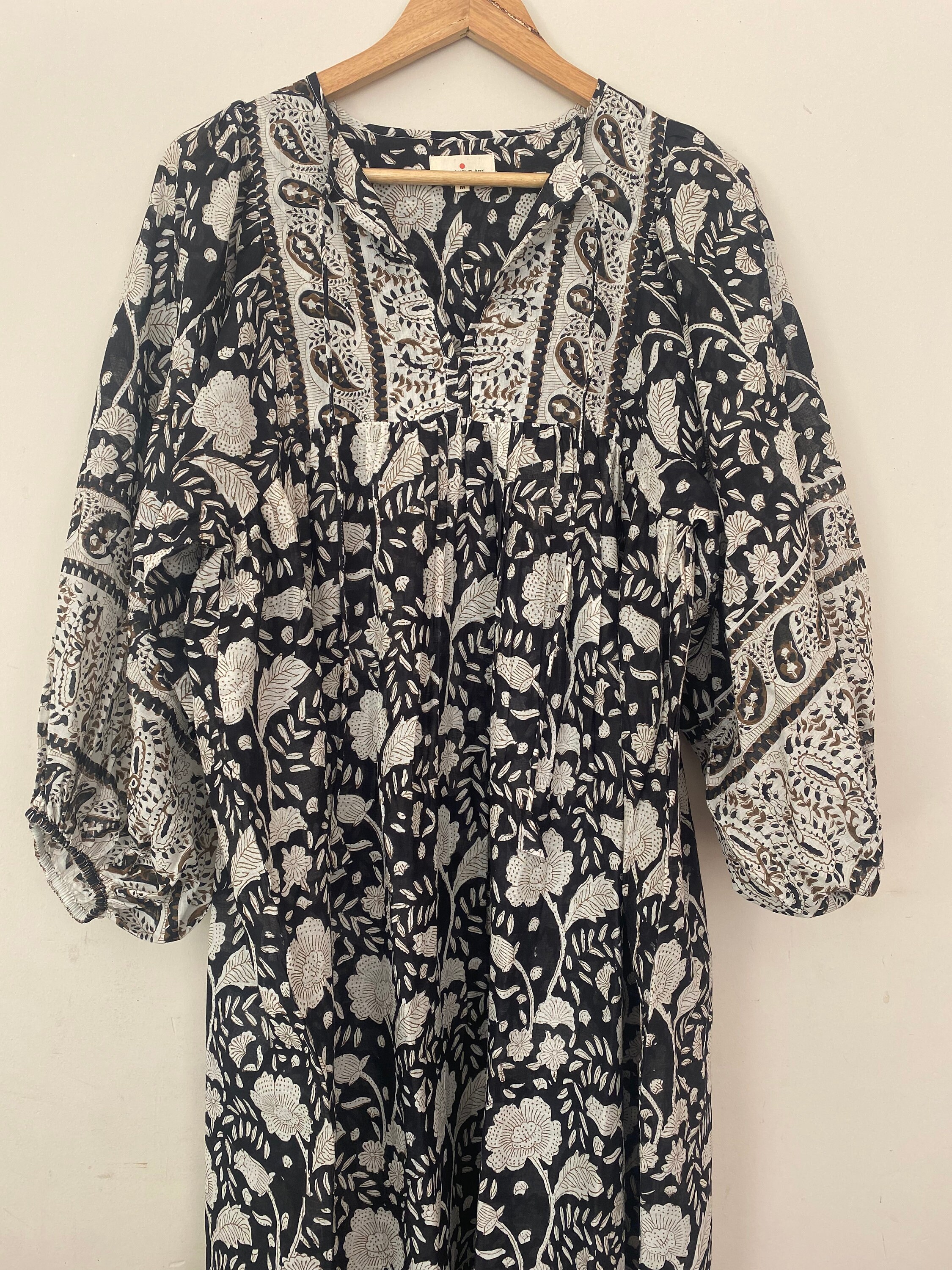 Hand Block Printed Dress Block Print Dress Summer Dress - Etsy