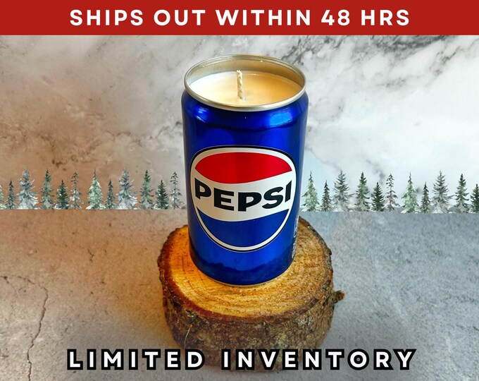 PEPSI CANDLE, Pepsi Cola Candle, Soda Candle, Pepsi Lover Gift for Him ...