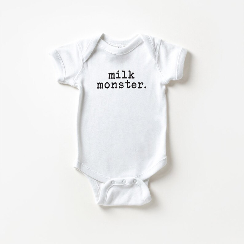 Cute Milk Monster Funny Baby Onesie, Baby Shower Gift - Etsy