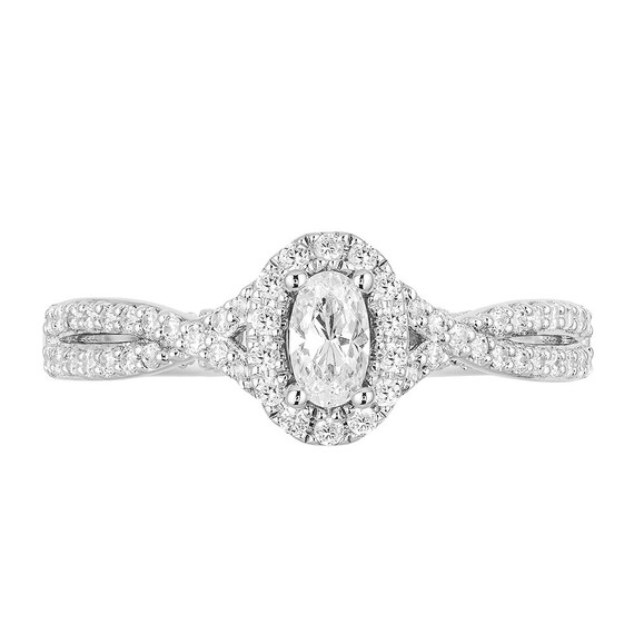 Enchanted Disney Ariel Engagement Ring With .63 Carat TW of | Etsy