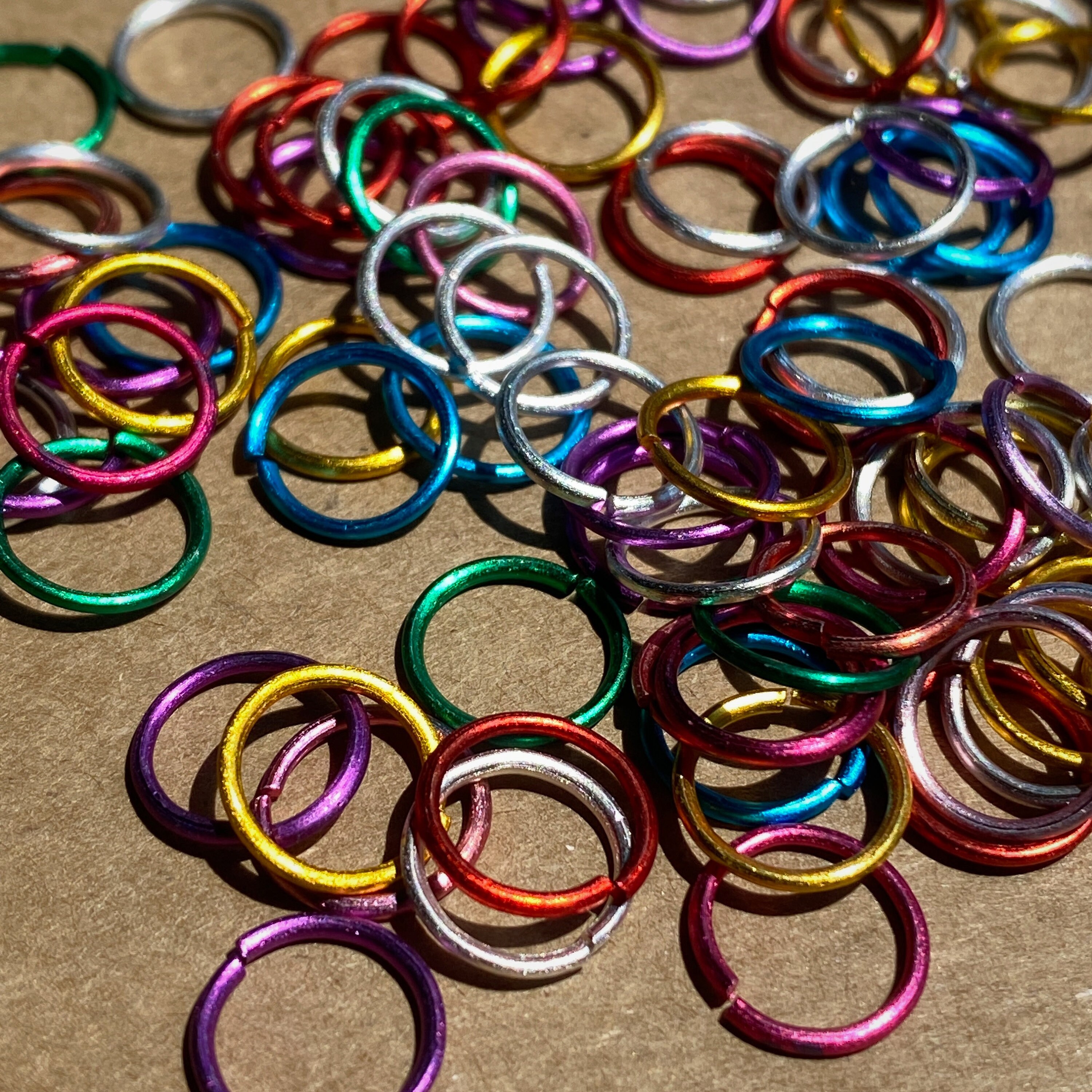 Rainbow Hair Rings for Braids Dreadlocks Locs Twists Loc Jewelry ...