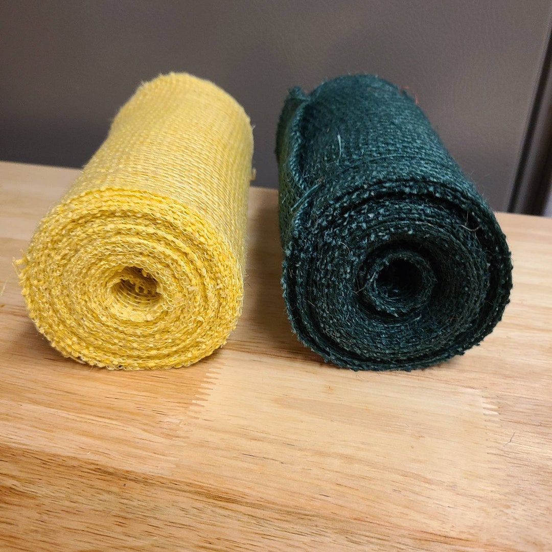 Yellow Burlap / Colored Burlap Ribbon/ Burlap Ribbon / Lemon Yellow ...