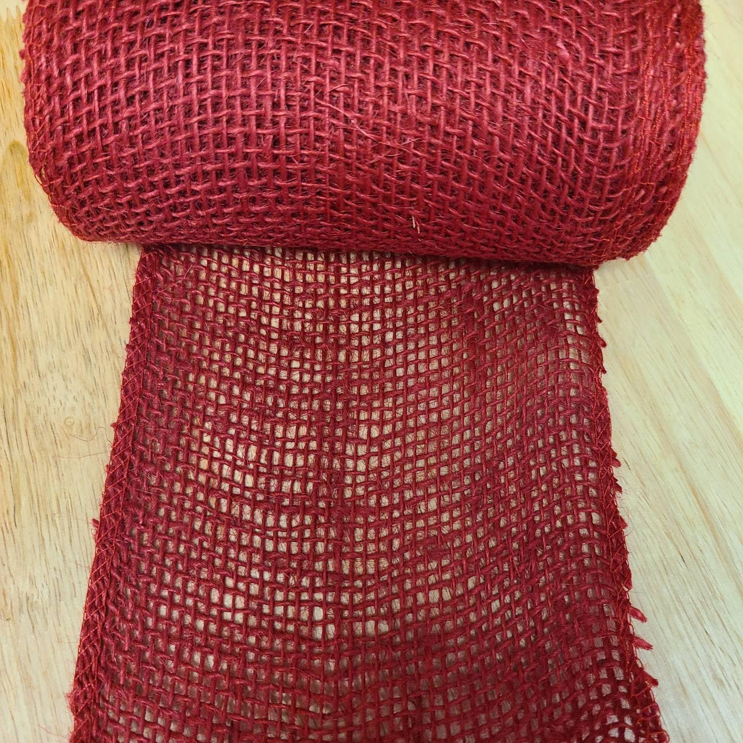 Burlap ribbon roll/ red burlap ribbon rool/ black burlap | Etsy