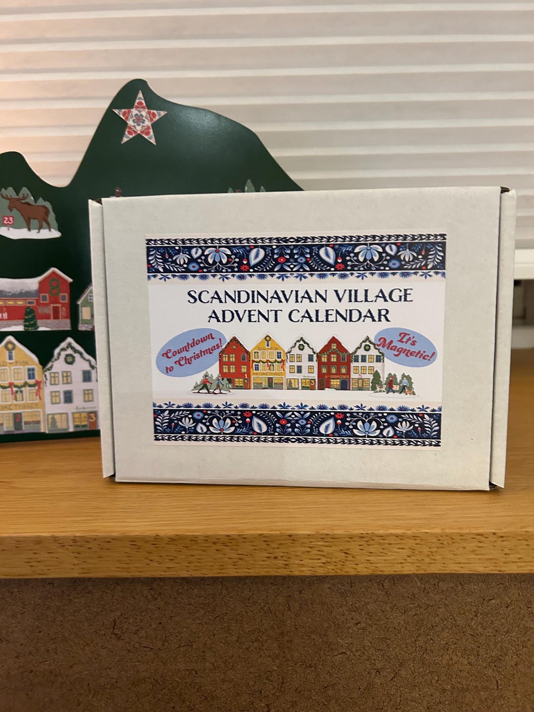 Scandinavian Village Advent Calendar - Etsy