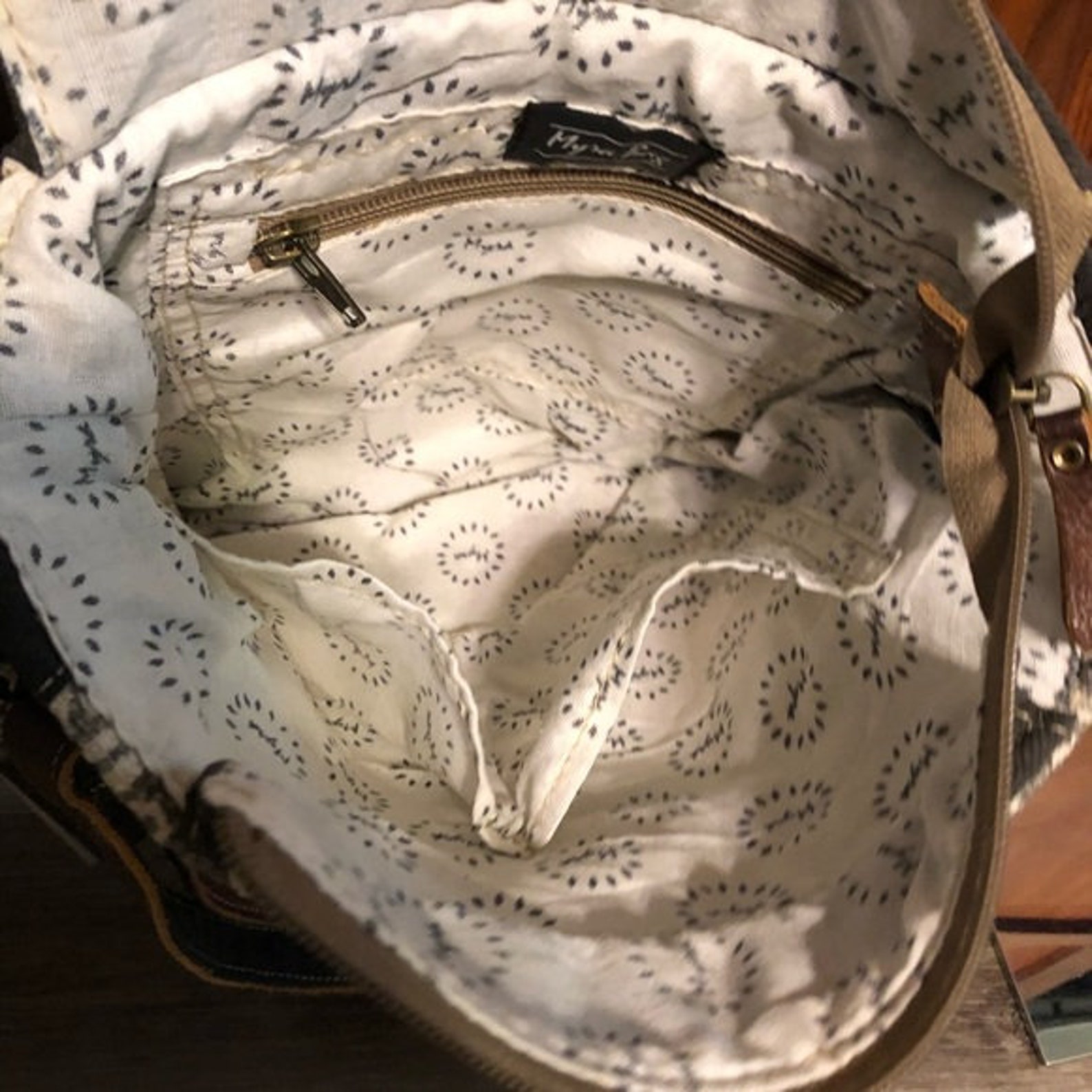 Freaky Leather and Upcycled Canvas Shoulder/crossbody Bag - Etsy