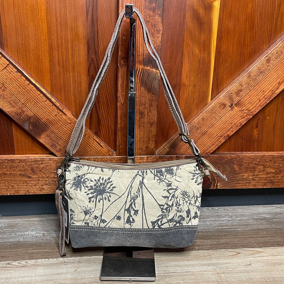 Dainty Delight Small Crossbody Purse Upcycled Canvas Bag - Etsy