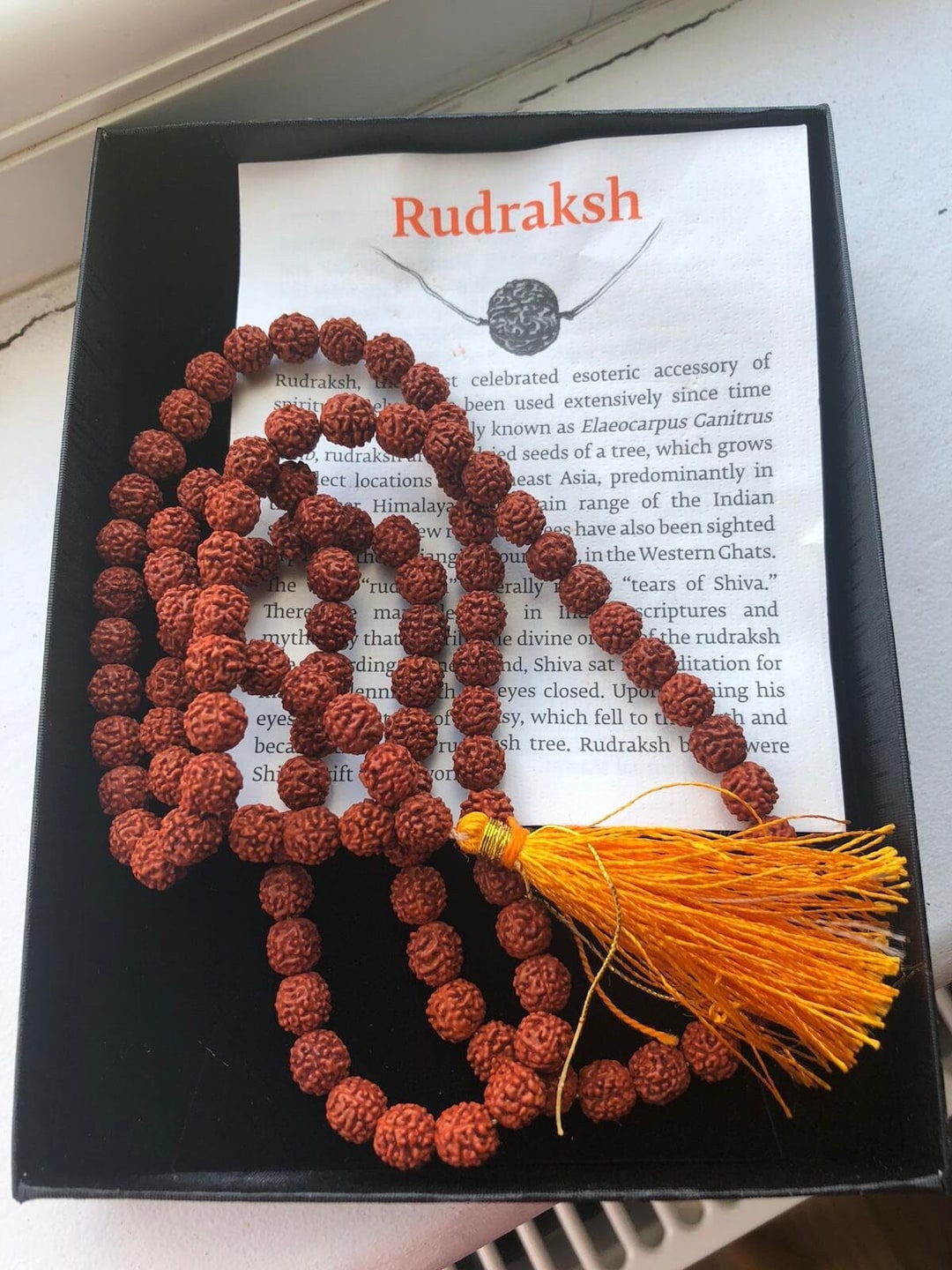 Isha Panchamukhi Rudraksha Mala Consecrated - Etsy