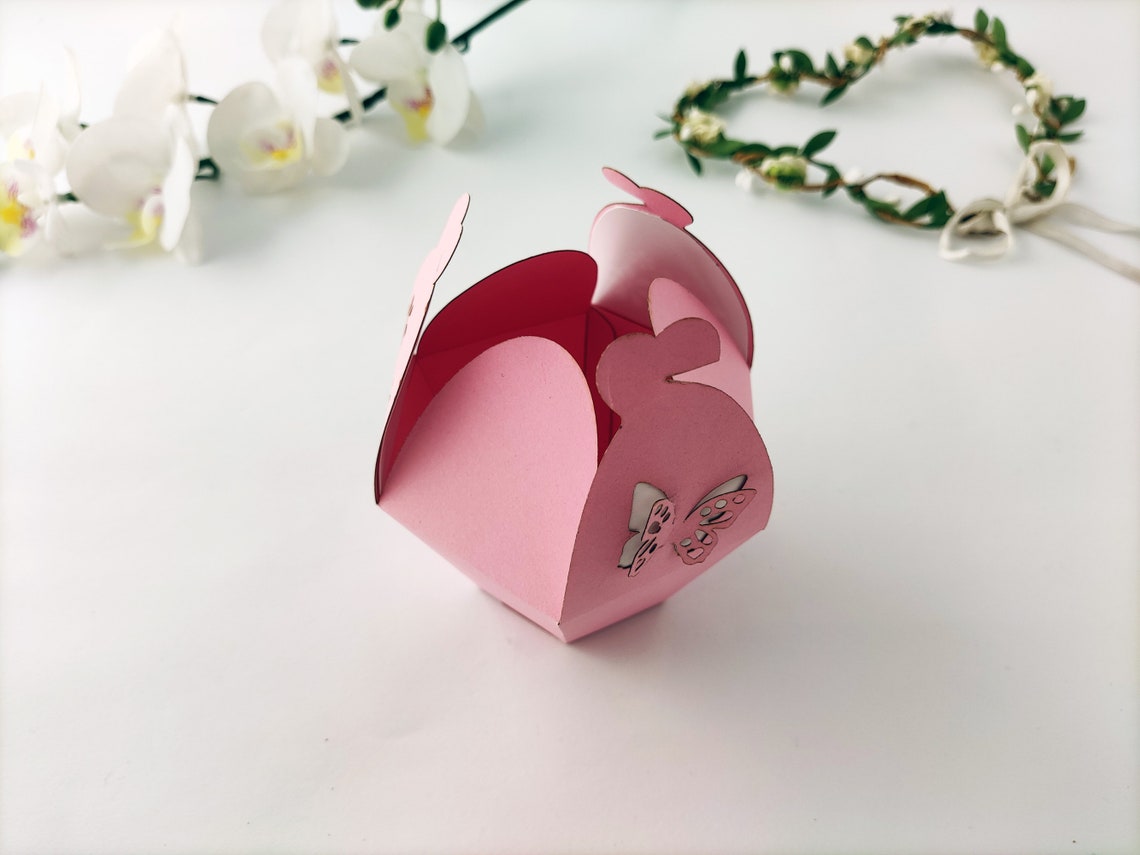 Muffin Box Printable Box Template Gift Cake Box Cut | Etsy