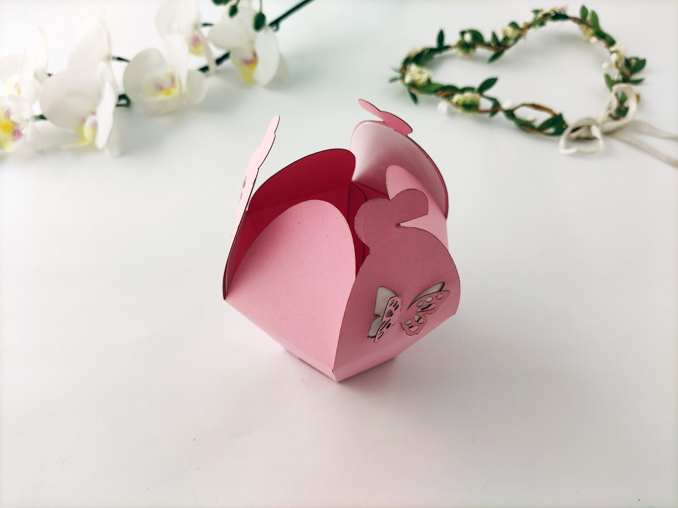 Muffin Box Printable Box Template Gift Cake Box Cut Pattern ...