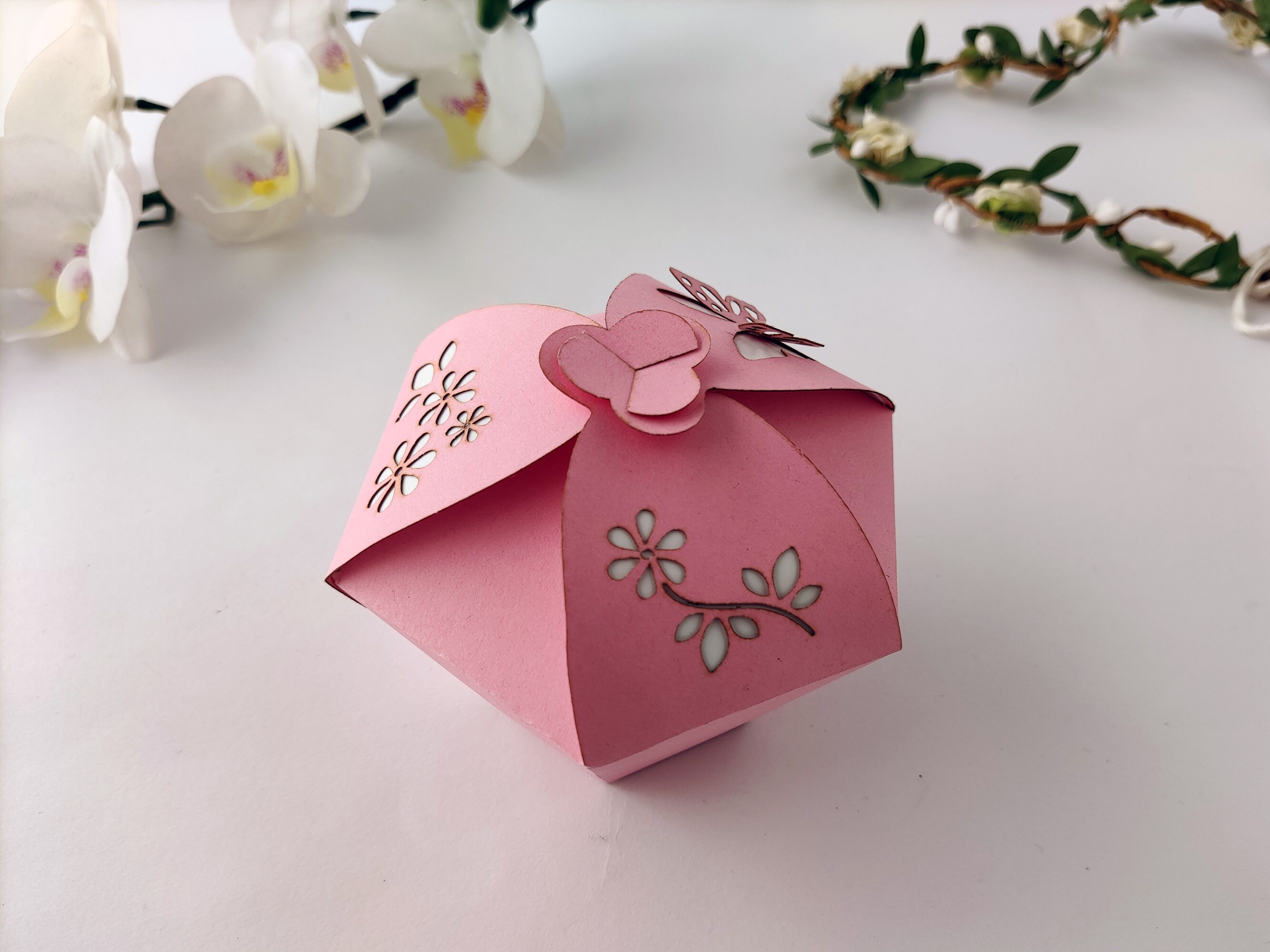 Muffin Box Printable Box Template Gift Cake Box Cut | Etsy