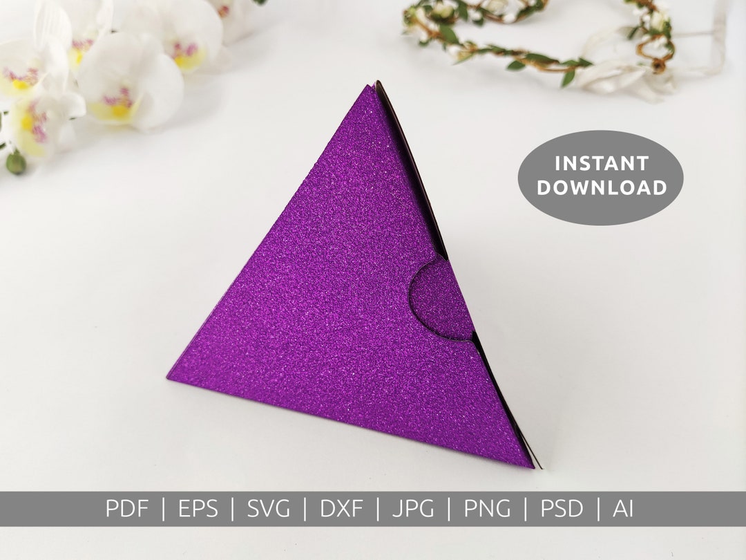 Pyramid Box Original Candy Box Printable Box Template Gift Cut Pattern ...
