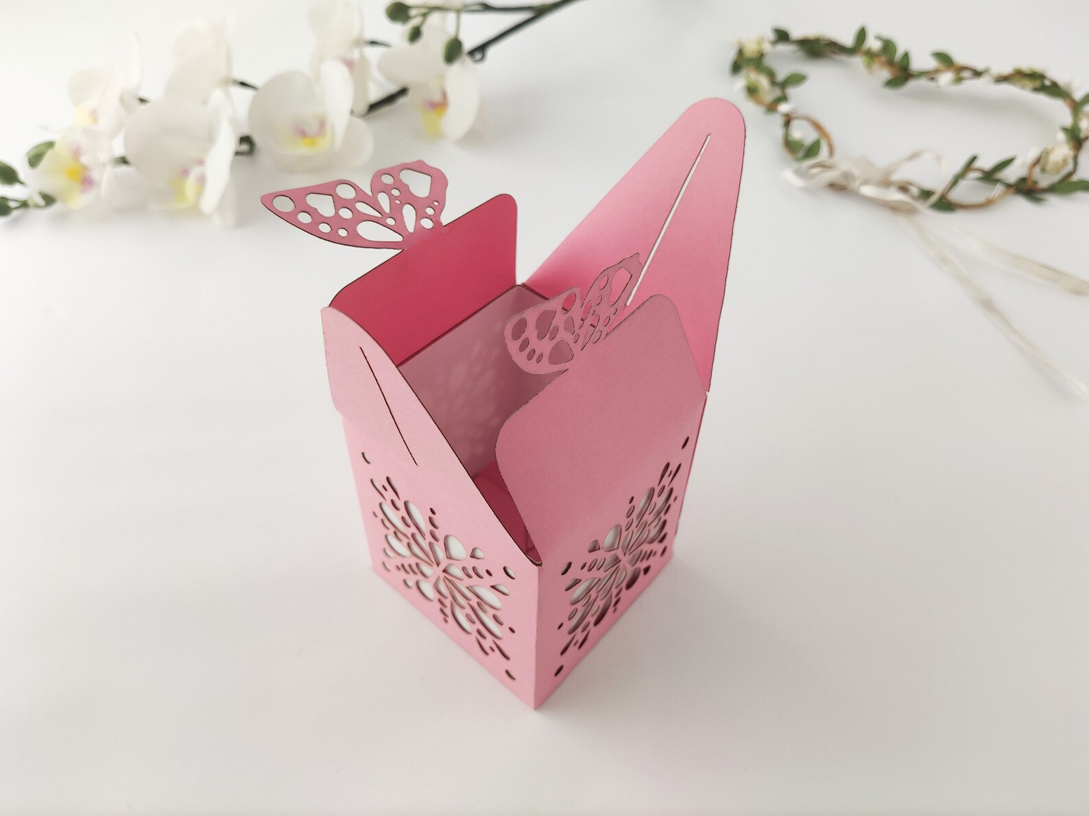 Butterfly Box With a Pattern Cut Out | Printable Box Template | Gift ...