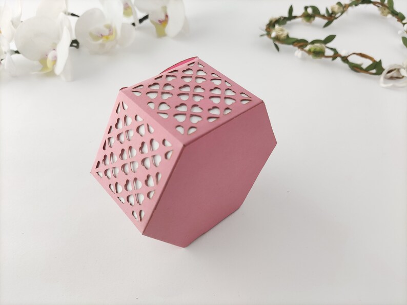 Lantern Box With a Pattern Cut Out Printable Box Template | Etsy