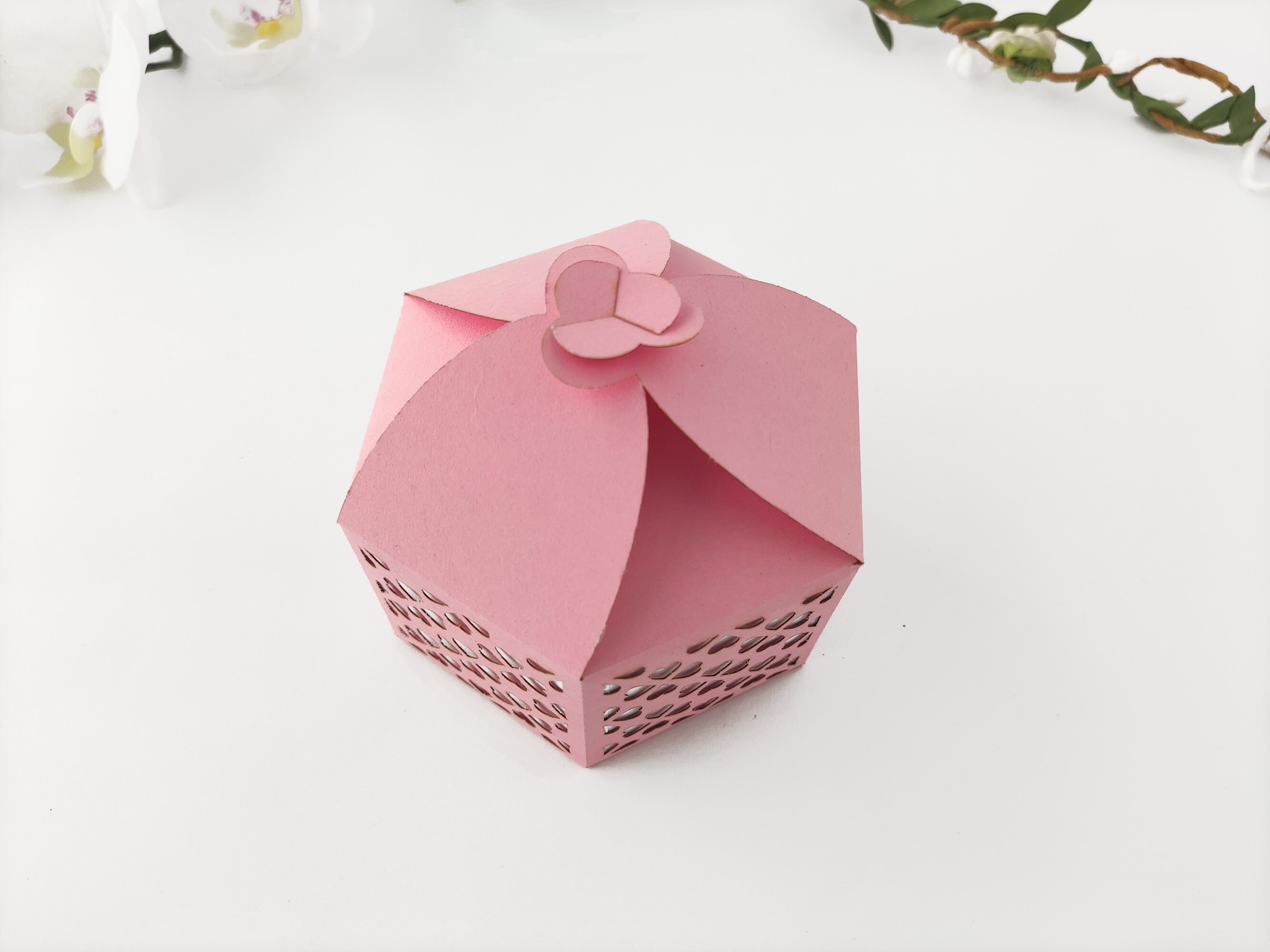 Lantern Box With a Pattern Cut Out Printable Box Template - Etsy