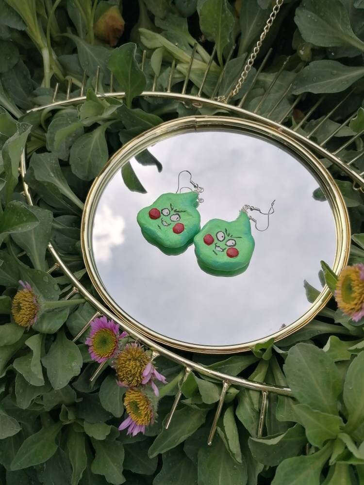DIMPLE MP100 EARRINGS Clay handmade Mob Psycho 100 Ekubo | Etsy