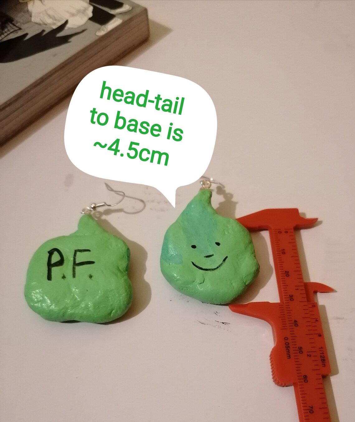 DIMPLE MP100 EARRINGS Clay handmade Mob Psycho 100 Ekubo | Etsy