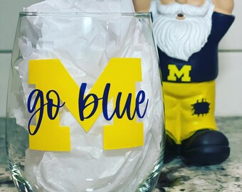 Stained Glass NCAA College Sports Michigan Wolverines Sun Catcher/ Wall ...