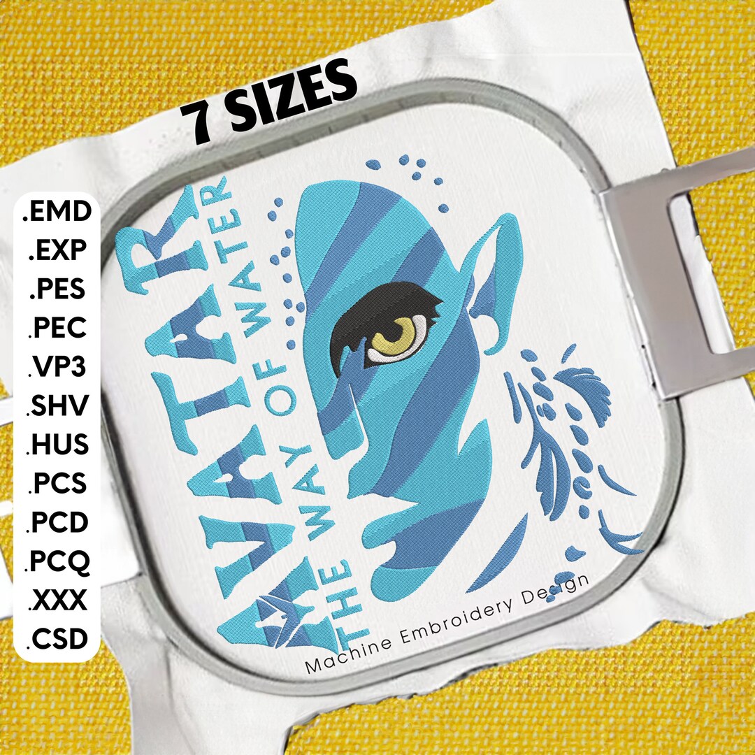 Neytiri Avatar Machine Embroidery File, Digital Design for Crafting ...