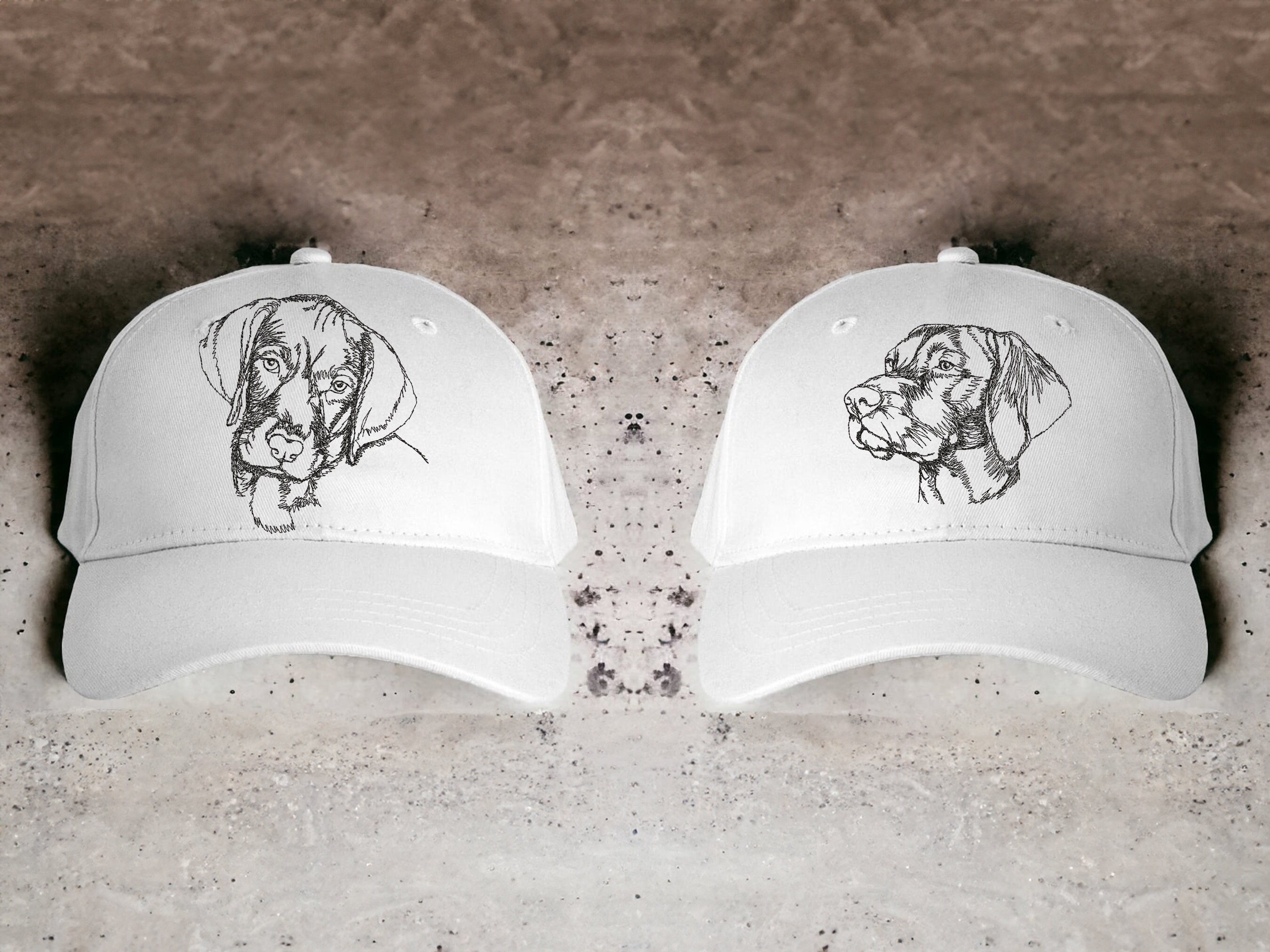 Vizsla Line Drawing Machine Embroidery File, Digital Download, Dog ...