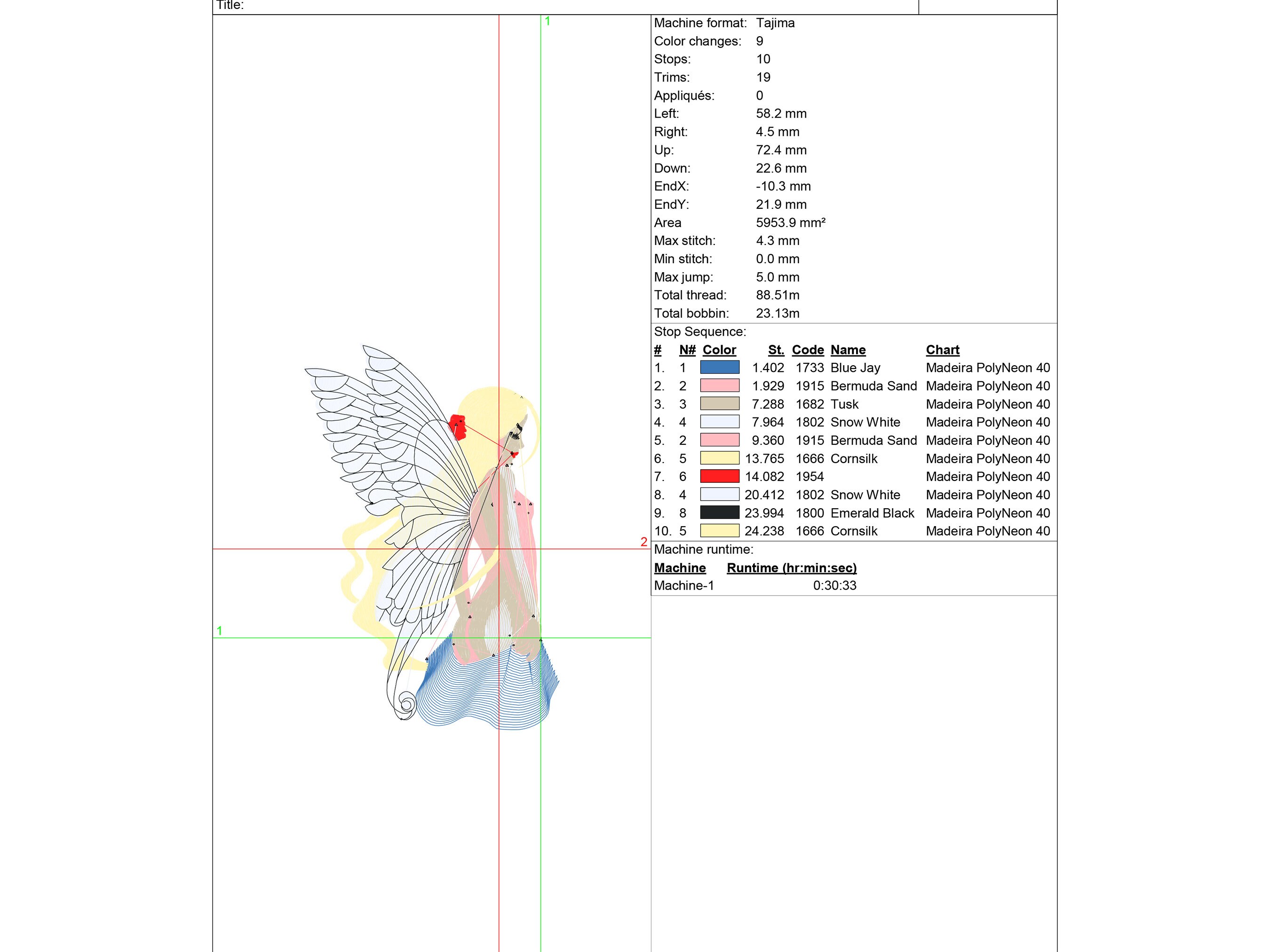 White Angel Machine Embroidery Design Digital Machine Embroidery Files ...