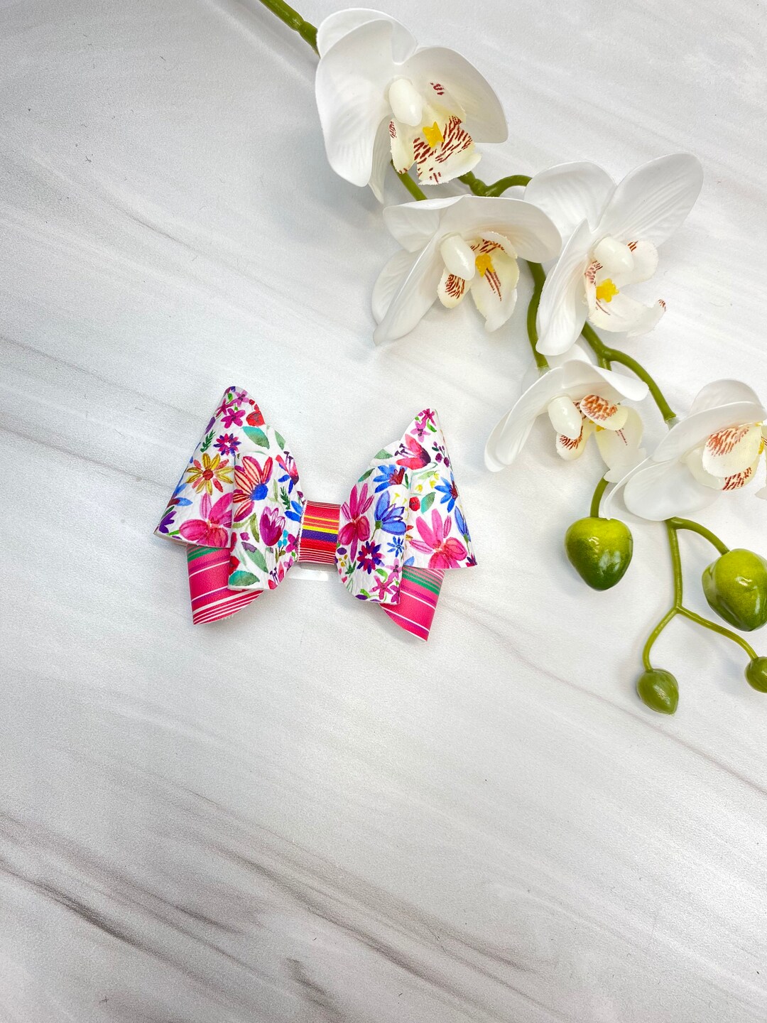 Mexican bow, Mexican hair bow, 5 de mayo, Mexican fiesta bow - Etsy México