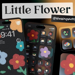 Garden Little Flower | Ios Icons Pack, iPhone Theme, App Cover, Icons ...