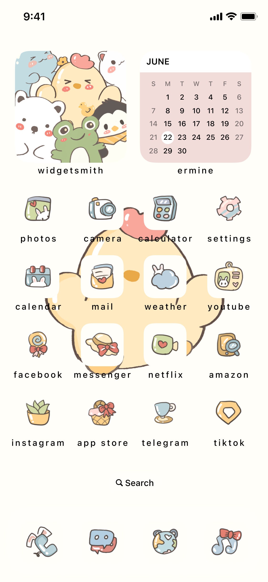 50+ Icon | Cute Animal | Ios Icons Pack, iPhone Theme, App Cover, Icons ...