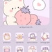 Soft Taro Bear | Ios Icons Pack, iPhone Theme, App Cover, Icons Skin ...