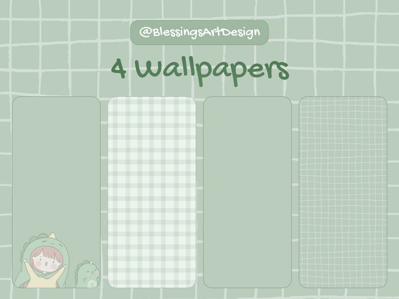 55 Green Baby Dinosaur Ios Icons Pack Iphone Theme Kawaii - Etsy