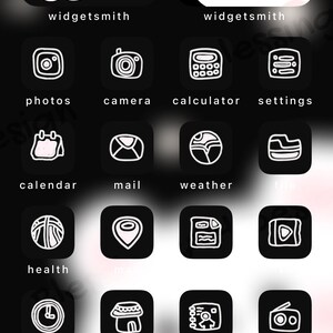 Cute Night Bear | Ios Icons Pack Bundle, iPhone Theme, App Covers ...