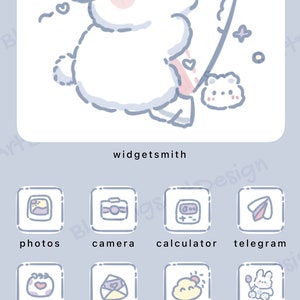 Toffee Bunny | Ios Icons Pack, iPhone Theme, App Cover, Icons Skin ...
