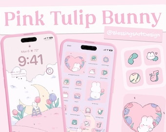Toffee Bunny | Ios Icons Pack, iPhone Theme, App Cover, Icons Skin ...