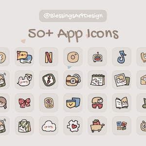 50+ Icon | Cute Small Girl | Ios Icons Pack, iPhone Theme, App Cover ...