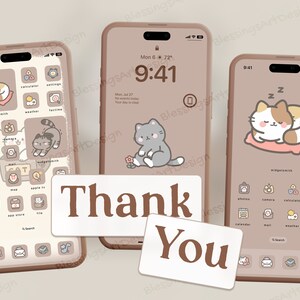 No Worries Cat | Ios Icons Pack, iPhone Theme, App Cover, Icons Skin ...