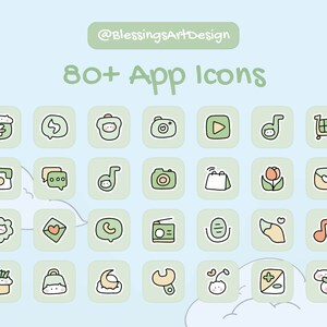 80+ Icon | Flower Field | Ios Icons Pack, iPhone Theme, App Cover ...