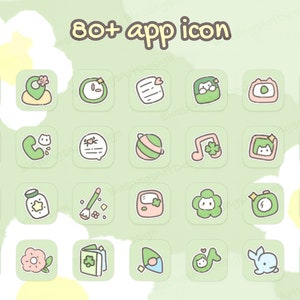 White Little Cat | Ios Icons Pack Bundle, iPhone Theme, App Covers ...