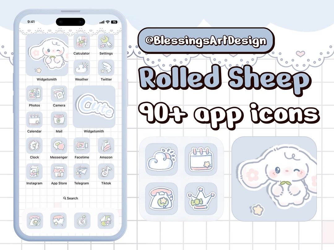 90+ Rolled Sheep | Ios Icons Pack, iPhone Theme, App Cover, Icons Skin ...