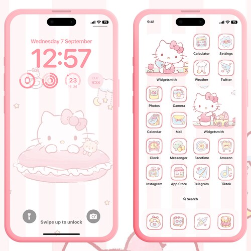 50 Icon Cute Small Girl Ios Icons Pack Iphone Theme App - Etsy