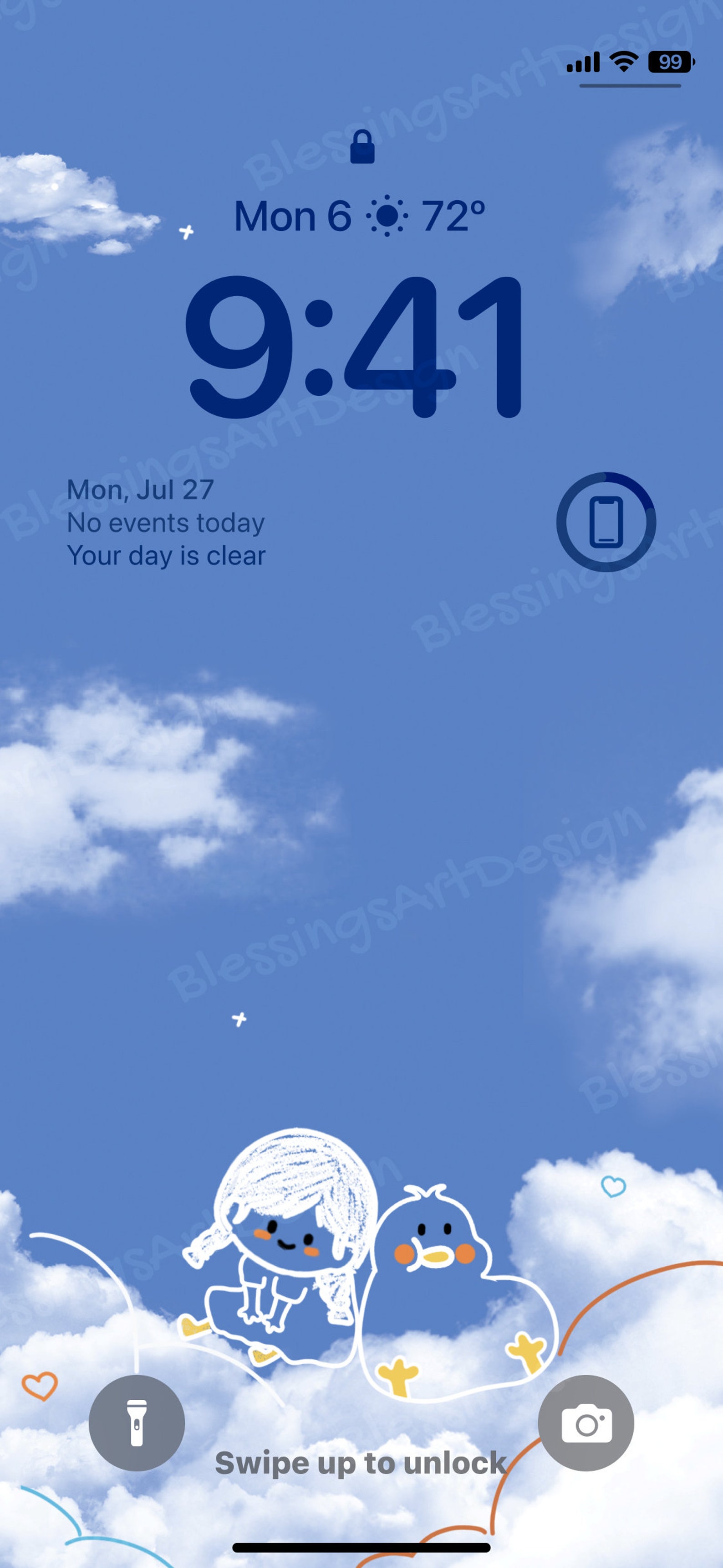 Doodle Clouds | Ios Icons Pack, iPhone Theme, App Cover, Icons Skin ...