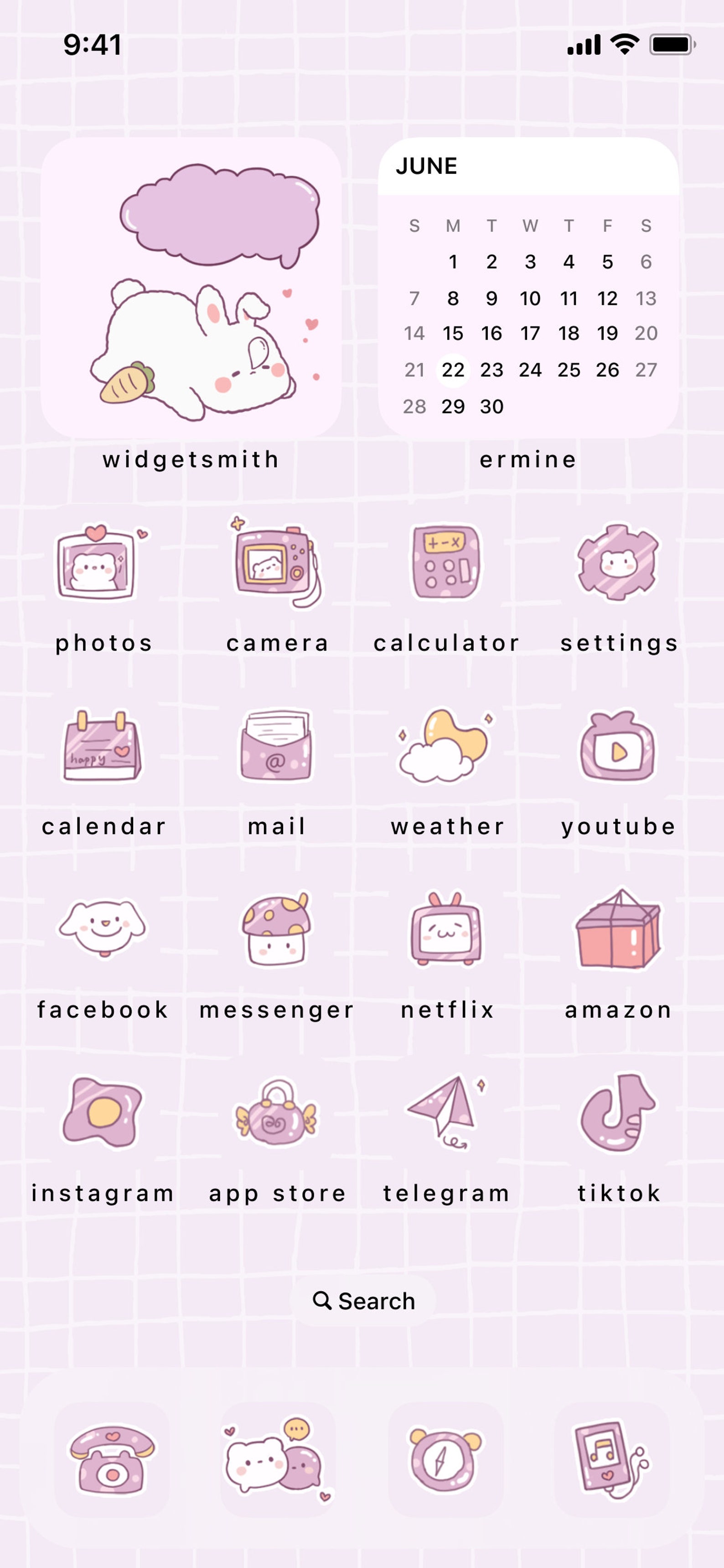 60 Cute Purple Ios Icons Pack Iphone Theme App Icons - Etsy